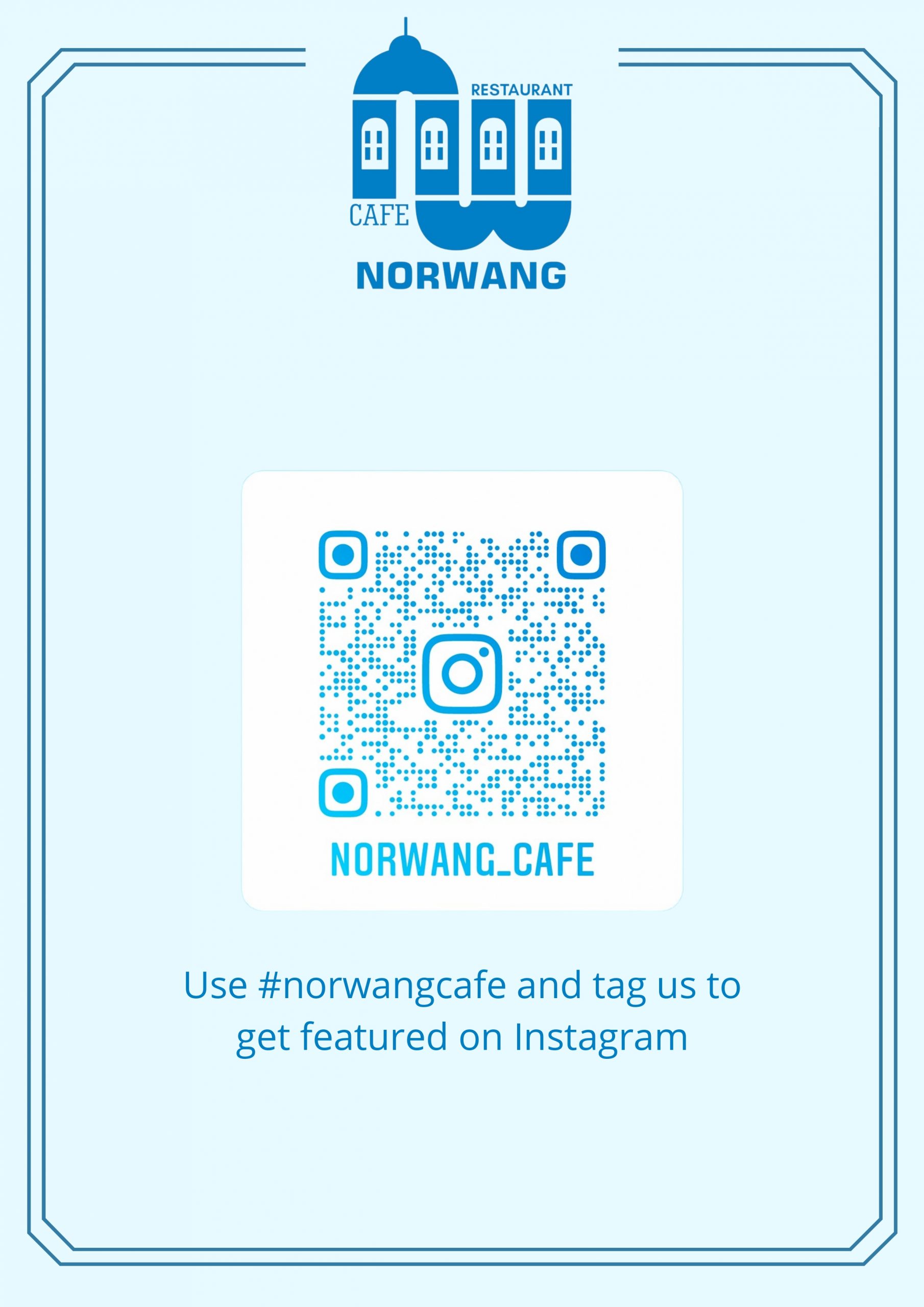 Menu – Norwang Cafe and Restaurant